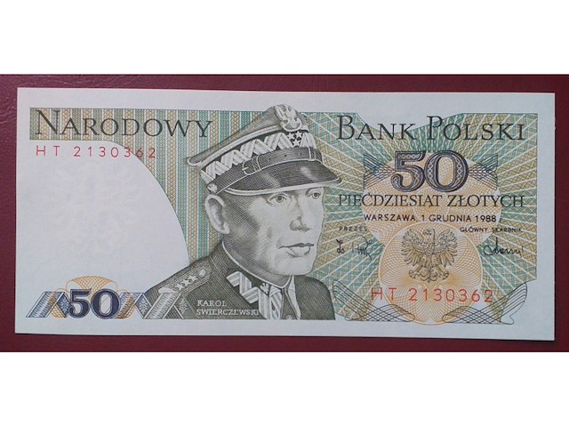 50 ZLOTYCH 1988 UNC