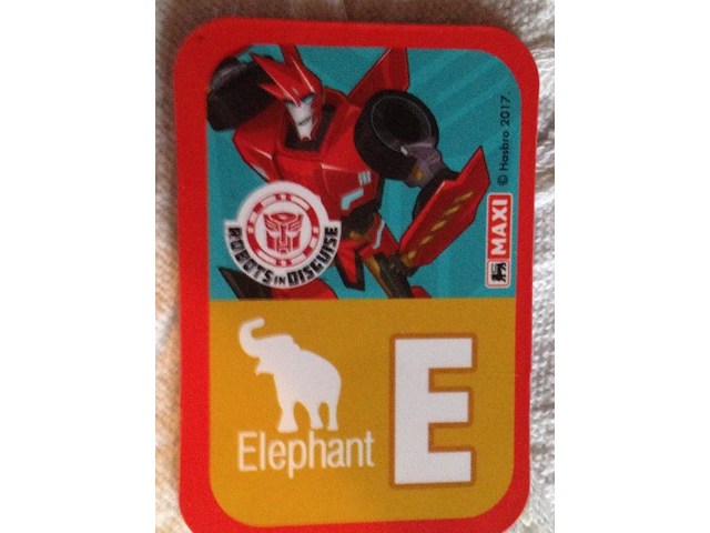 Transformers-Engleski Alfabet-Magnet E