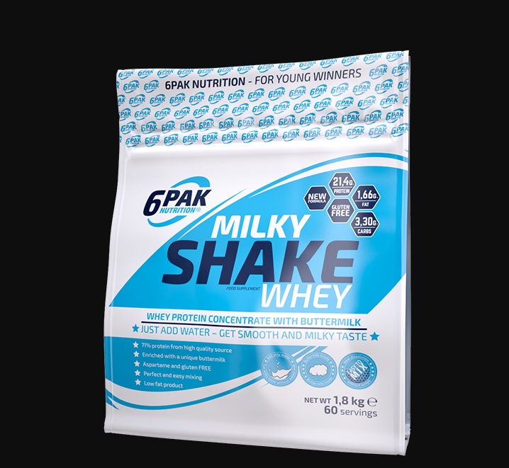 Milky Shake Whey 1800g Čokolada 6PAK