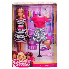 Barbie lutka i fashion set FFF59