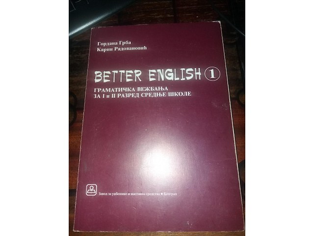 BETTER ENGLISH 1 - za I i II razred