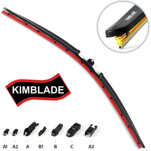 Metlica brisača flat silikonska 48cm KIMBLADE - crvena