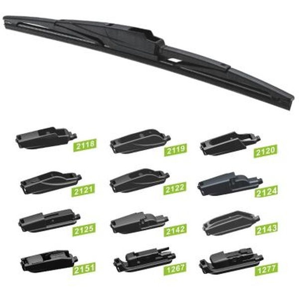 Metlica brisača zadnja 33cm SHIELD 12 adaptera