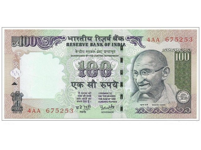 India 100 rupees 2005. UNC