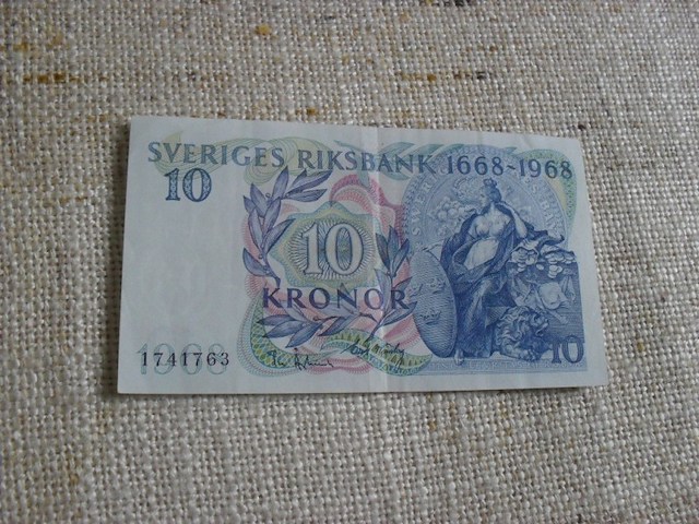 10 KRONOR (1968) - SVERIGES