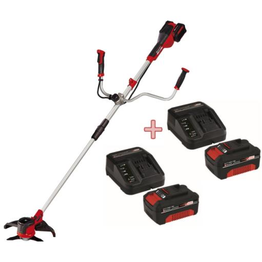 Einhell set akumulatorski trimer Agillo 36/255 BL - Solo + 2x starter kit Power X-Change 18V 4,0 Ah 3810000028