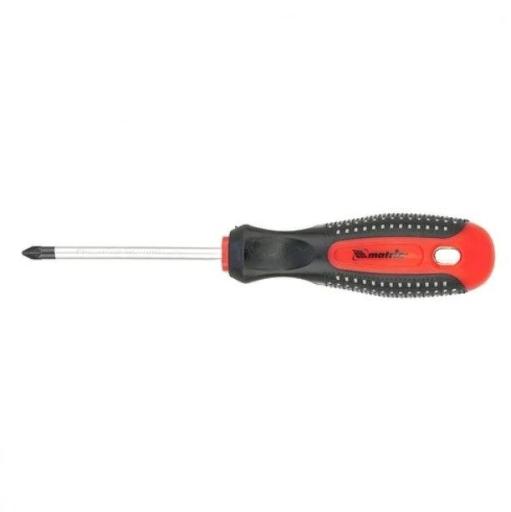 Odvijač PZ 1 x 75mm, od CrV čelika, sa anti-slip drškom MTX 114019