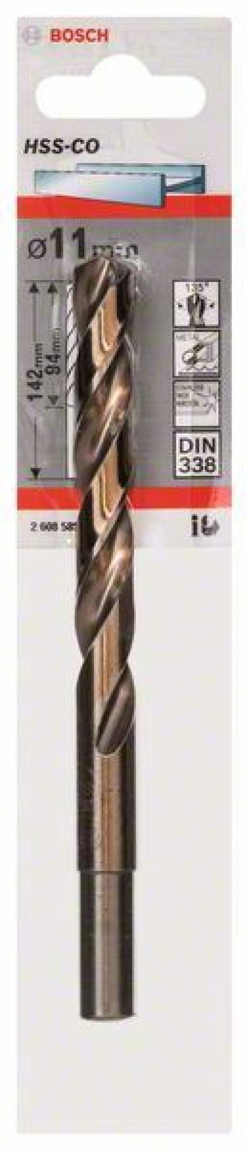 Burgija za metal HSS-Co, DIN 338 Bosch 2608585867, 11 x 94 x 142 mm