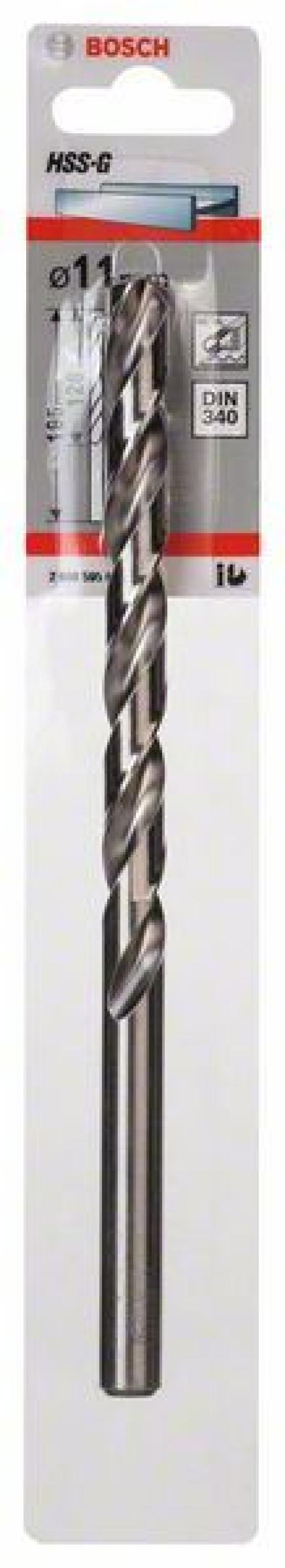 Burgija za metal HSS-G, DIN 340 Bosch 2608595691, 11 x 128 x 195 mm