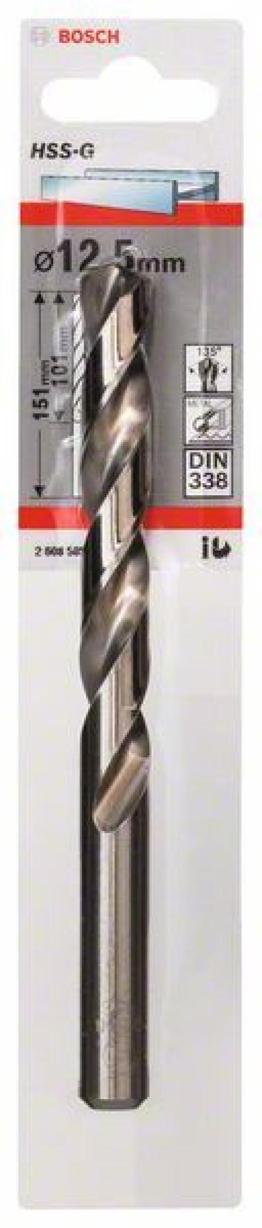 Burgija za metal HSS-G, DIN 338 Bosch 2608585941, 12,5 x 101 x 151 mm