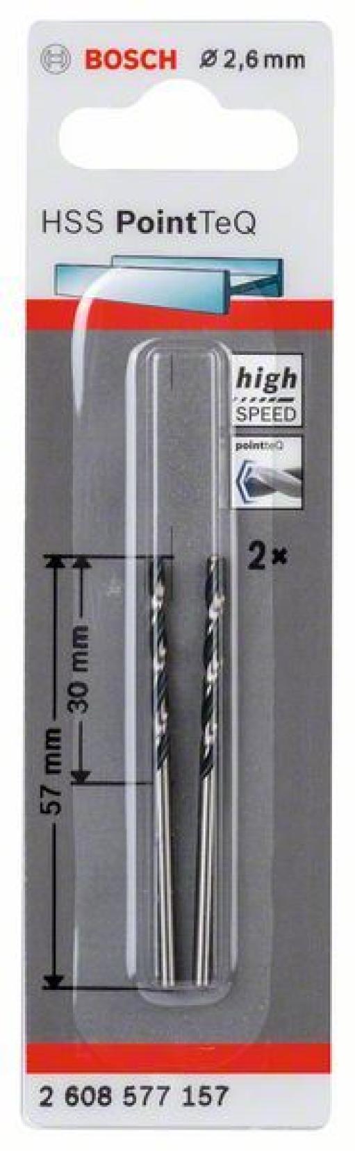 HSS spiralna burgija PointTeQ 2,6 mm Bosch 2608577157