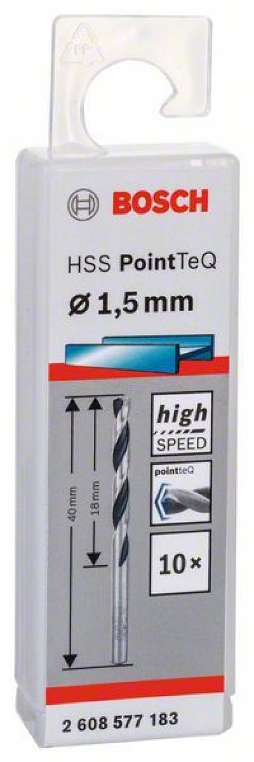 HSS spiralna burgija PointTeQ 1,5 mm Bosch 2608577183