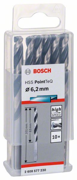 HSS spiralna burgija PointTeQ 6,2 mm Bosch 2608577230