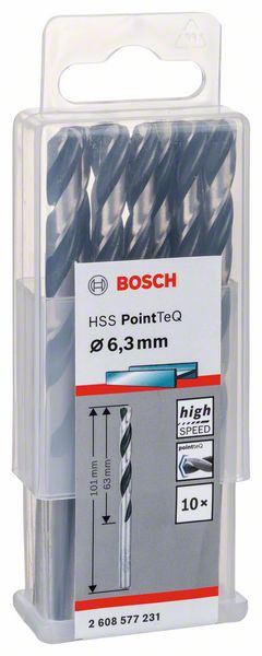 HSS spiralna burgija PointTeQ 6,3 mm Bosch 2608577231