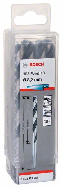 HSS spiralna burgija PointTeQ 8,3 mm Bosch 2608577251