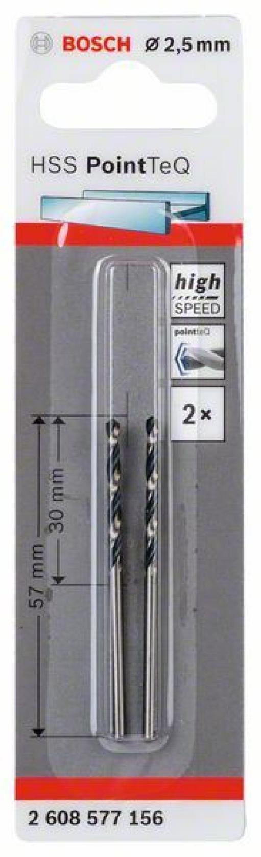 HSS spiralna burgija PointTeQ 2,5 mm Bosch 2608577156