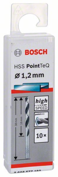 HSS spiralna burgija PointTeQ 1,2 mm Bosch 2608577180
