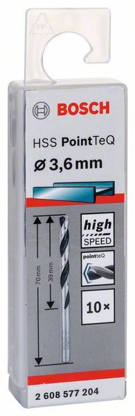 HSS spiralna burgija PointTeQ 3,6 mm Bosch 2608577204