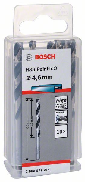 HSS spiralna burgija PointTeQ 4,6 mm Bosch 2608577214