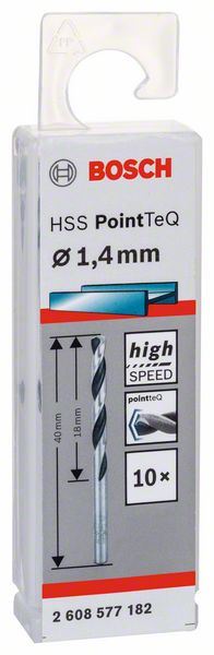 HSS spiralna burgija PointTeQ 1,4 mm Bosch 2608577182