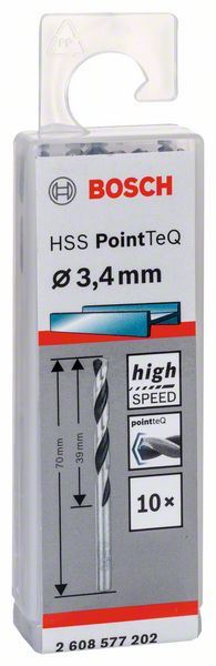 HSS spiralna burgija PointTeQ 3,4 mm Bosch 2608577202