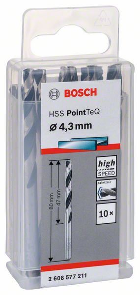 HSS spiralna burgija PointTeQ 4,3 mm Bosch 2608577211
