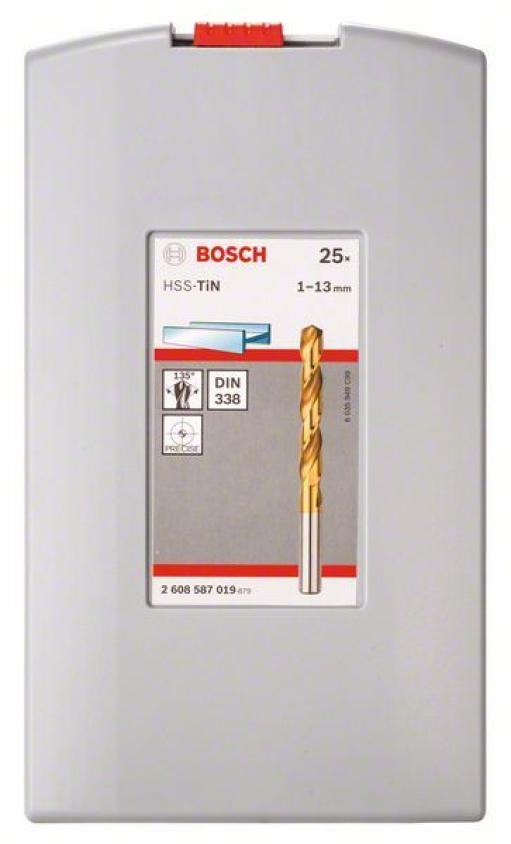 25-delni ProBox set burgija za metal HSS-TiN (sloj titanijuma) Bosch 2608587019, 1-13 mm