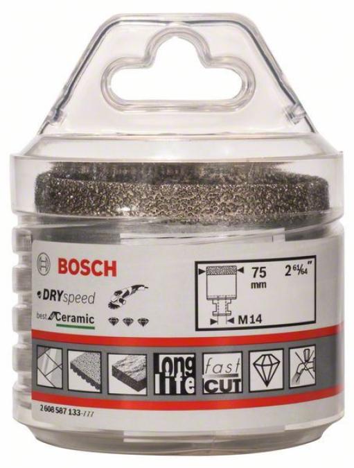 Dijamantska burgija za suvo bušenje Dry Speed Best for Ceramic Bosch 2608587133, 75 x 35 mm