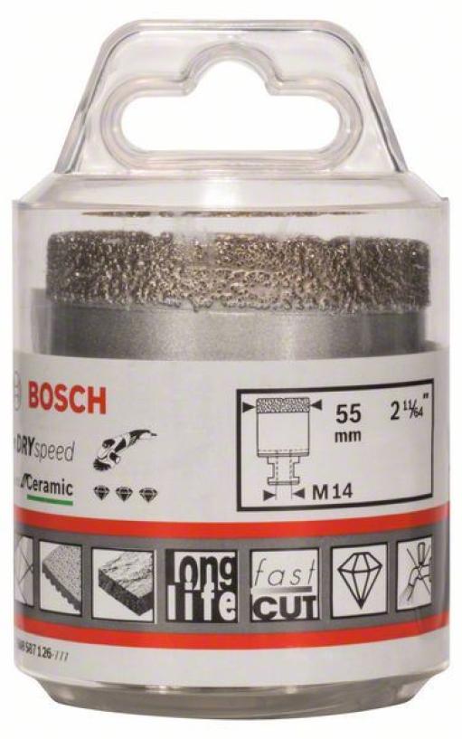 Dijamantska burgija za suvo bušenje Dry Speed Best for Ceramic Bosch 2608587126, 55 x 35 mm