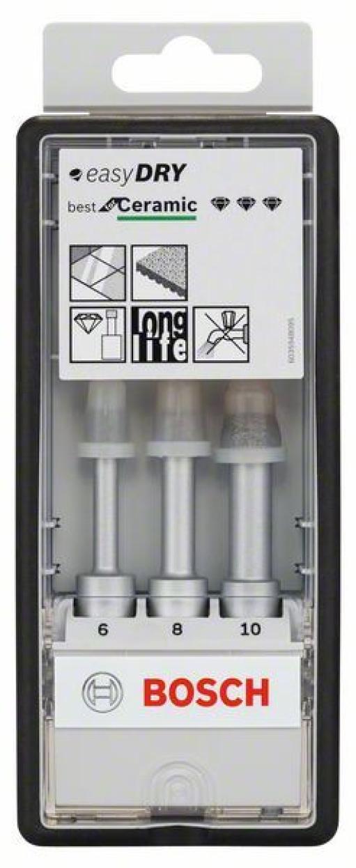 3-delni Robust Line set dijamantskih burgija za suvo bušenje Easy Dry Best for Ceramic Bosch 2608587145, 6,0; 8,0; 10,0 mm