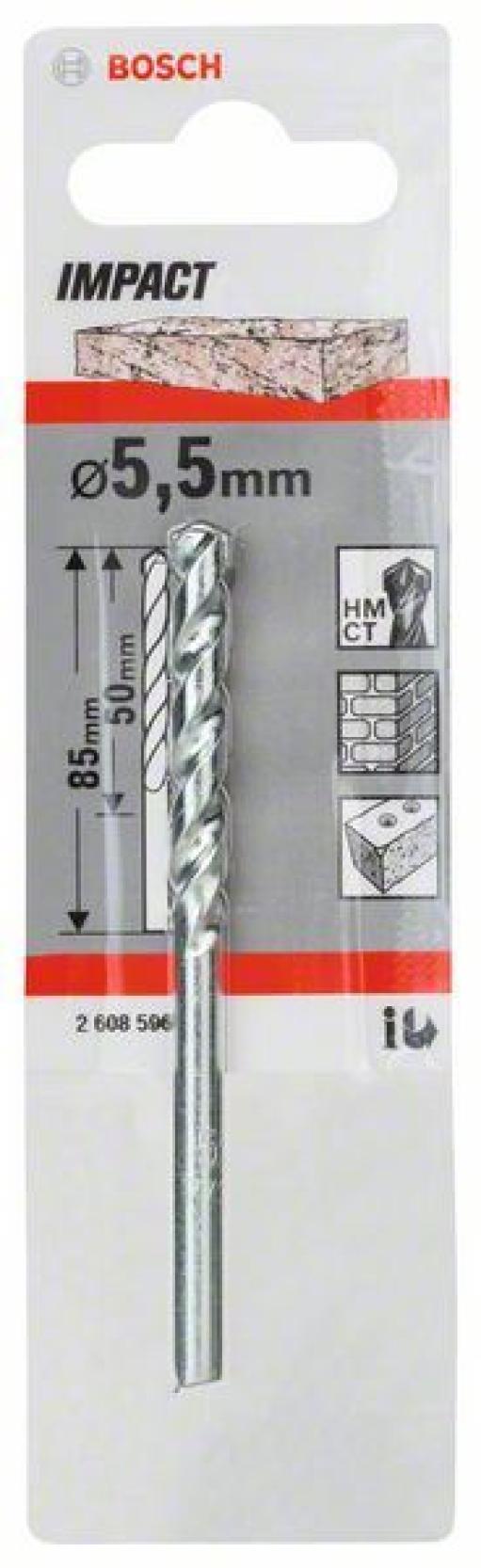 Burgija za kamen CYL-1 Bosch 2608596129, 5,5 x 50 x 85 mm, d 4,5 mm