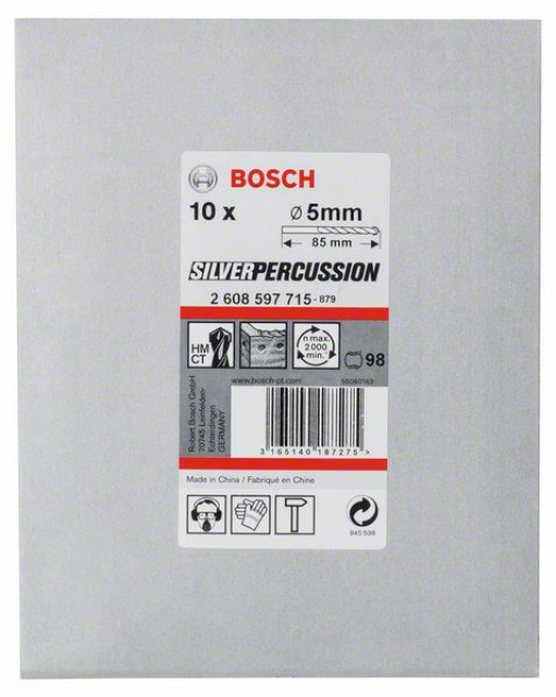 Burgija za beton CYL-3 Bosch 2608597715, 5 x 50 x 85 mm, d 4,5 mm