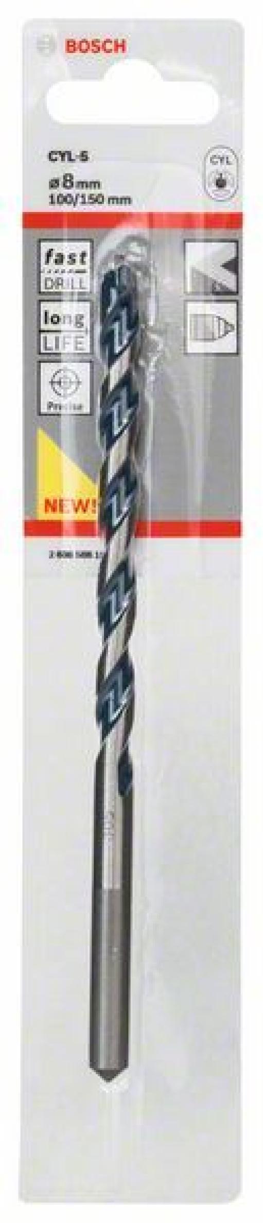 Burgija za beton CYL-5 Bosch 2608588152, 8 x 100 x 150 mm