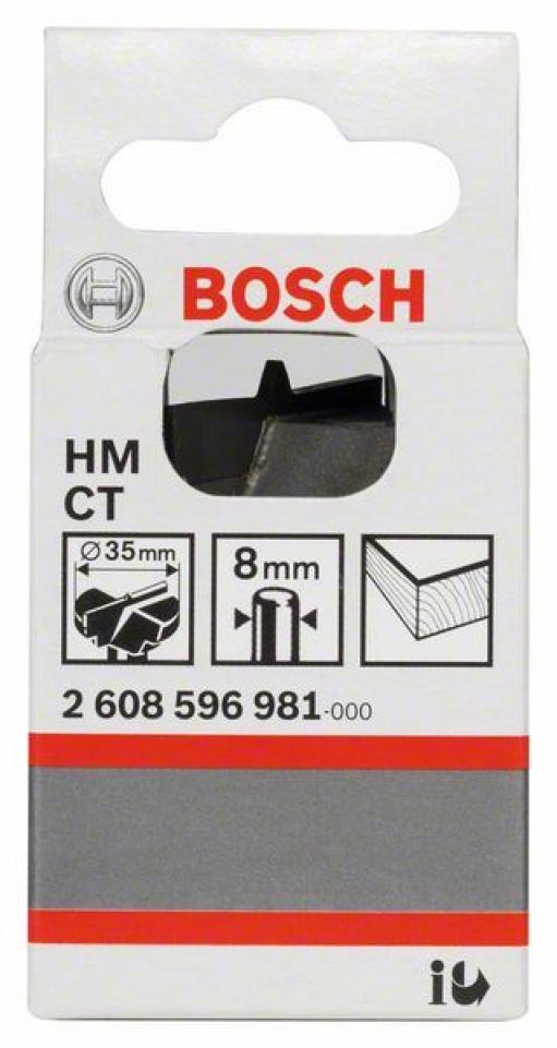 Čeona glodala za klap šarke, tvrdi metal Bosch 2608596981, 35 x 56 mm, d 8 mm