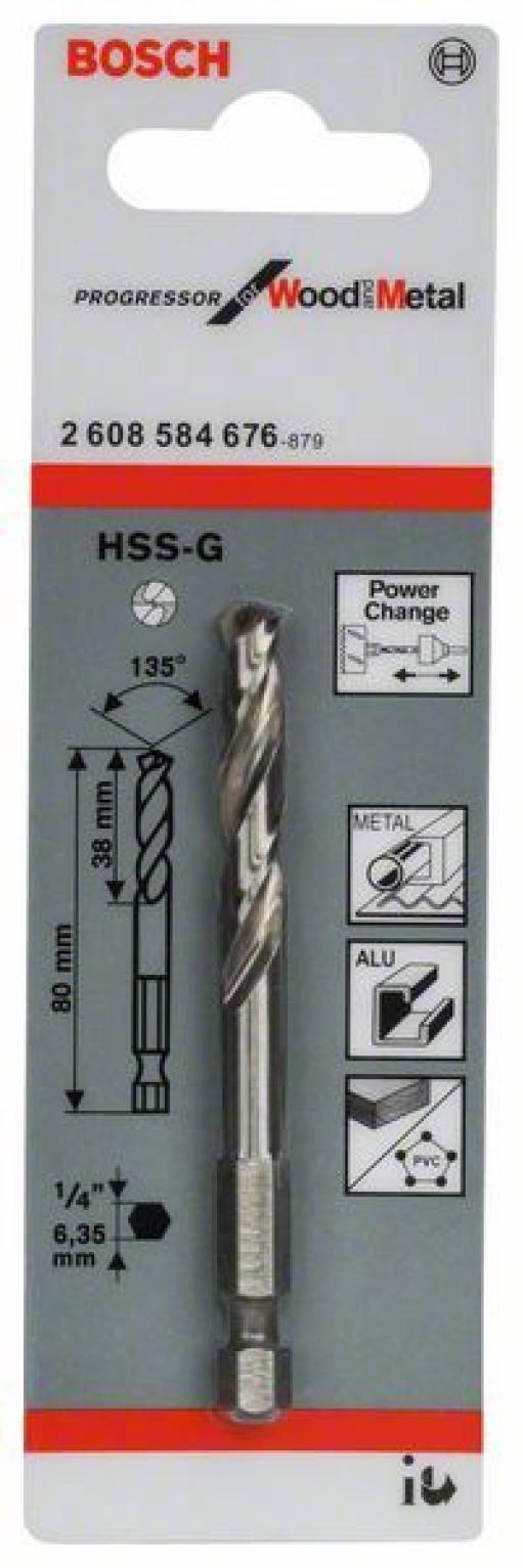 Burgija za centriranje HSS-G Bosch 2608584676, 80