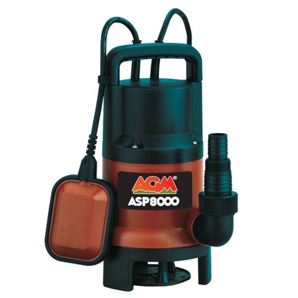 Električna potapajuća pumpa za prljavu vodu AGM ASP 8000, 400W