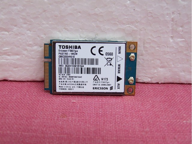 Toshiba Ericsson F3607GW UMTS WWAN 3G kartica +GARANCIJ