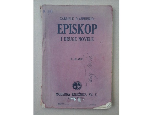 Gabriele D`Annunzio: EPISKOP i druge novele (1914)