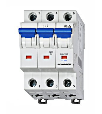 Aut. osigurač 20A/C/3 pol 10KA IEC/EN 60 898 15KA IEC 947-2
Serija BMS0, Standard proizvoda EN 60898,EN 60947-2