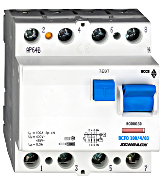 FI zaštitna sklopka 4-polna, 100A,struja greške 300mA, 10kA
Serija BC serija, Tip AC (osetljiva na naizmenične struje), Izvedba/tip Bez kašnjenja, Standard proizvoda EN 61008