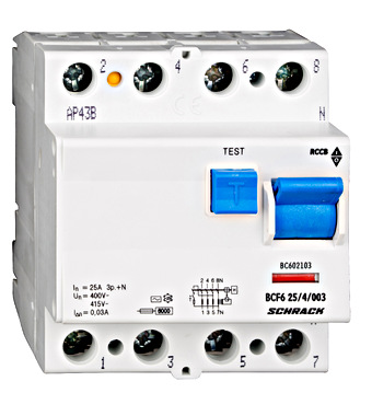 FI zaštitna sklopka 4-polna, 25A,struja greške 30mA, 6kA
Serija BC serija, Tip AC (osetljiva na naizmenične struje), verzija/tip bez kašnjenja, Standard proizvoda EN 61008