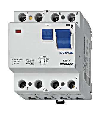 FI zaštitna sklopka 4-polna, 63A,struja greške 500mA, 6kA
Serija BC serija, Tip AC (osetljiva na naizmenične struje), verzija/tip bez kašnjenja, Standard proizvoda EN 61008