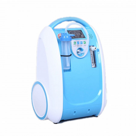 Portable 1-5L Ox-ygen Generator O2 Concentrator Home Travel Air Purifier Machine Blue