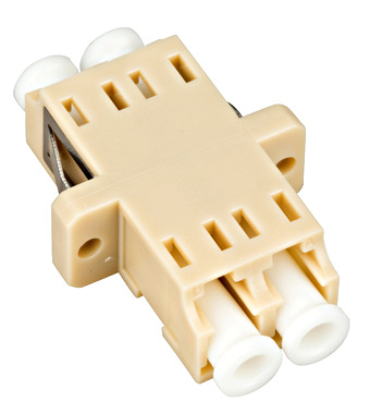 FO Adapter LC duplex,MM, plast. ECO, keram.košuljica, sivi