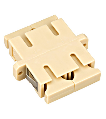 FO Adapter SC duplex,MM, plast. ECO, keram.košuljica, sivi