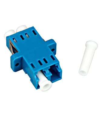 FO Adapter LC duplex,SM, plast. ECO, keram.košuljica, plavi