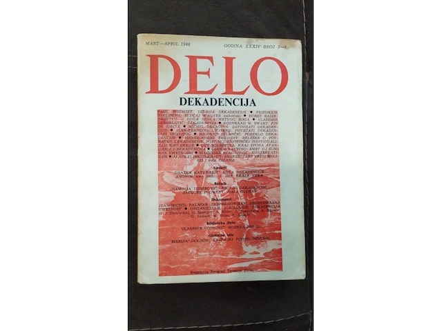 DELO,Dekadencija