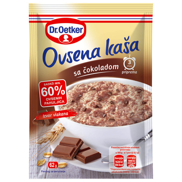 Dr.Oetker ovsena kaša sa čokoladom 62g