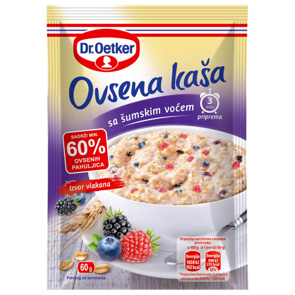 Dr.Oetker ovsena kaša sa šumskim voćem 62g