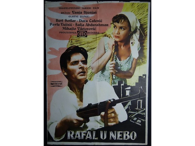 RAFAL U NEBO (1958) Dara Čalenić FILMSKI PLAKAT